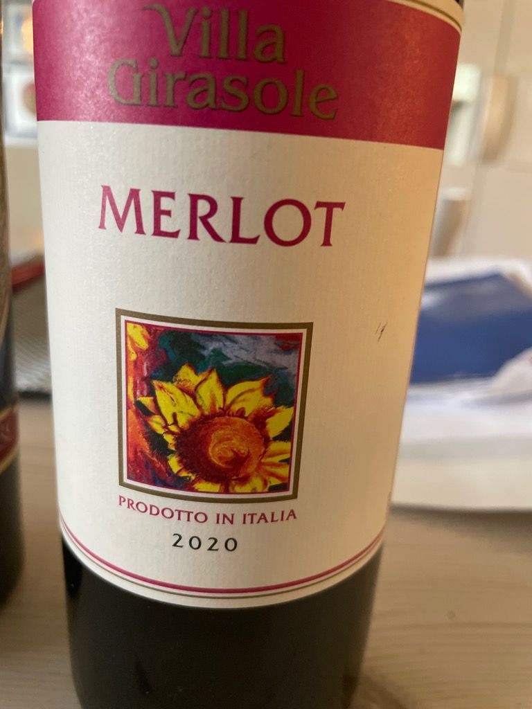 2020 Villa Girasole Merlot, Italy, Veneto, Veneto IGT - CellarTracker