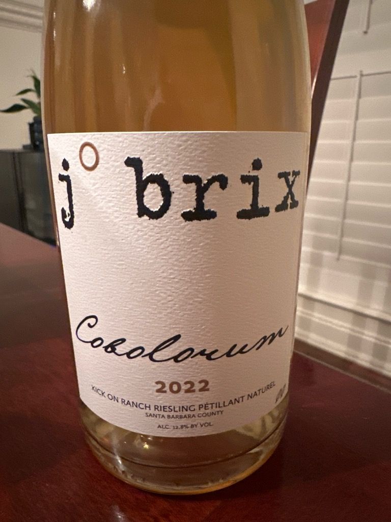 2021 J. Brix Riesling Cobolorum, USA, California, Central Coast, Santa Barbara County ...