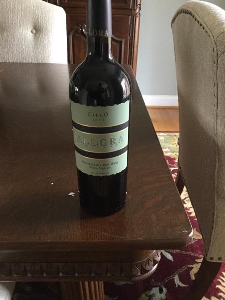 2013 Allora Vineyards Cielo, USA, California, Napa Valley, St. Helena ...