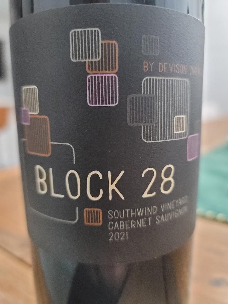 NV Devison Vintners Cabernet Sauvignon Block 28 Southwind Vineyard, USA ...
