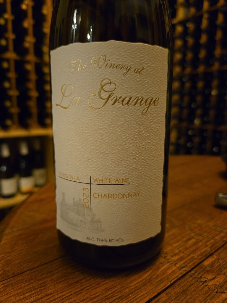 2023 The Winery at La Grange Chardonnay, USA, Virginia, Northern ...
