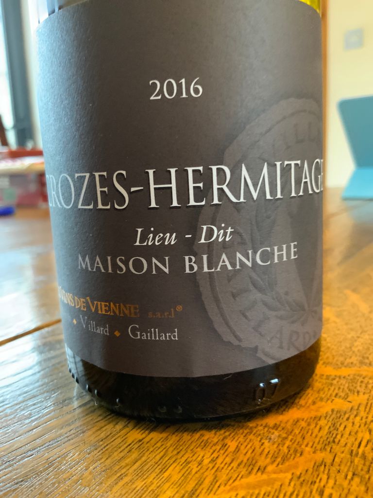2018 Les Vins De Vienne Crozes Hermitage Blanc Maison Blanche France
