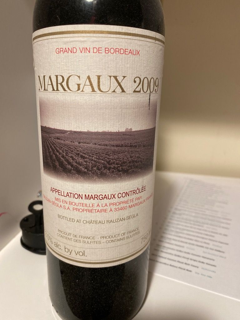 2001 Château Rauzan-Ségla Margaux de Rauzan-Ségla, France, Bordeaux ...