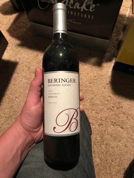 2005 Beringer Vineyards Merlot Founders' Estate, USA, California ...