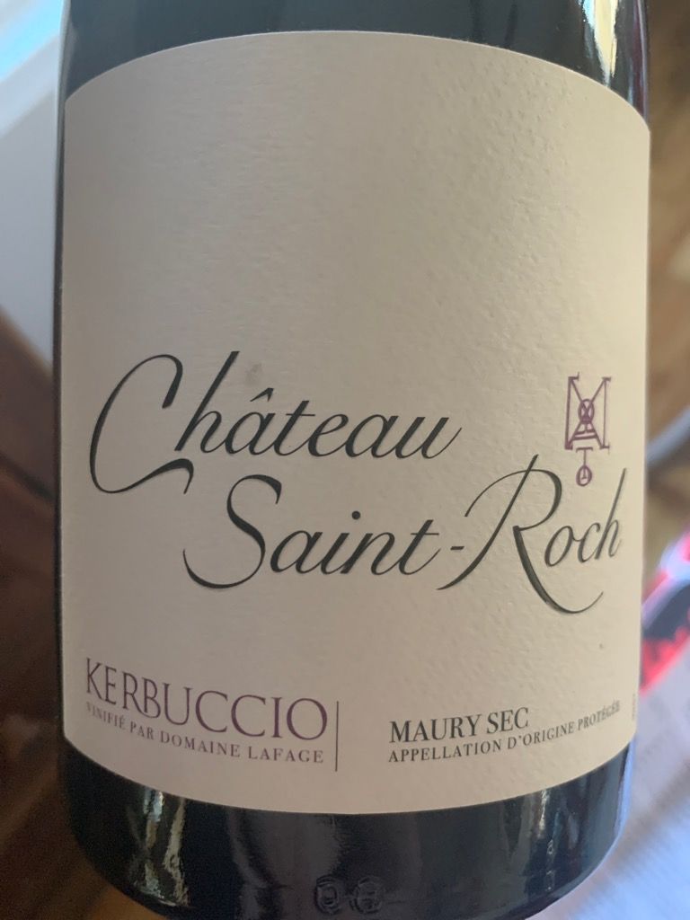 2018 Château Saint Roch (Languedoc) Maury Sec Kerbuccio, France ...