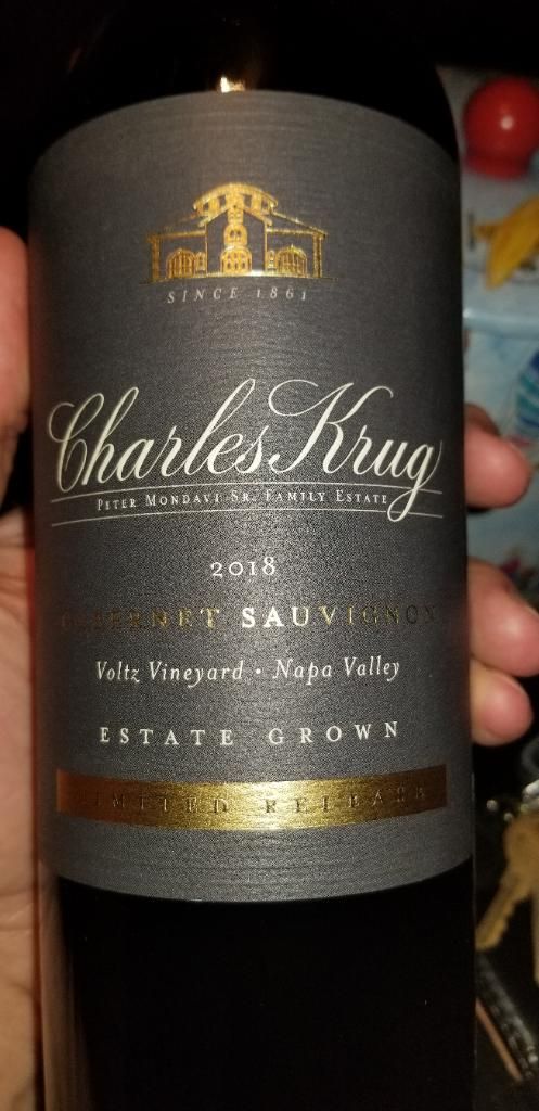 2019 Charles Krug Winery (Peter Mondavi Family) Cabernet Sauvignon ...