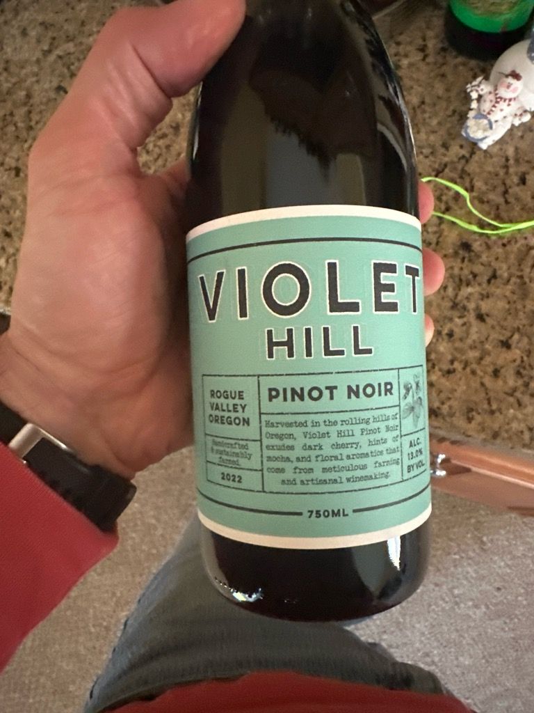 2022 Violet Hill Pinot Noir Oregon, USA, Oregon - CellarTracker
