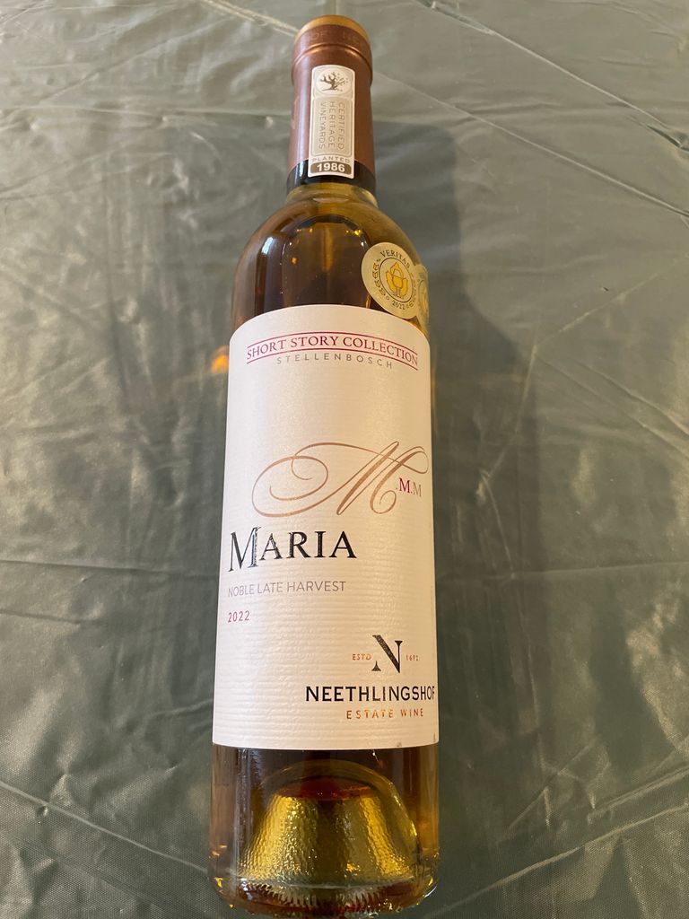 2024 Neethlingshof Estate Riesling Noble Late Harvest Maria, South ...