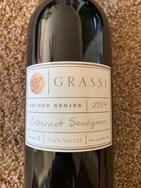 2014 Grassi Family Vineyards Cabernet Sauvignon Shiner Series, USA ...