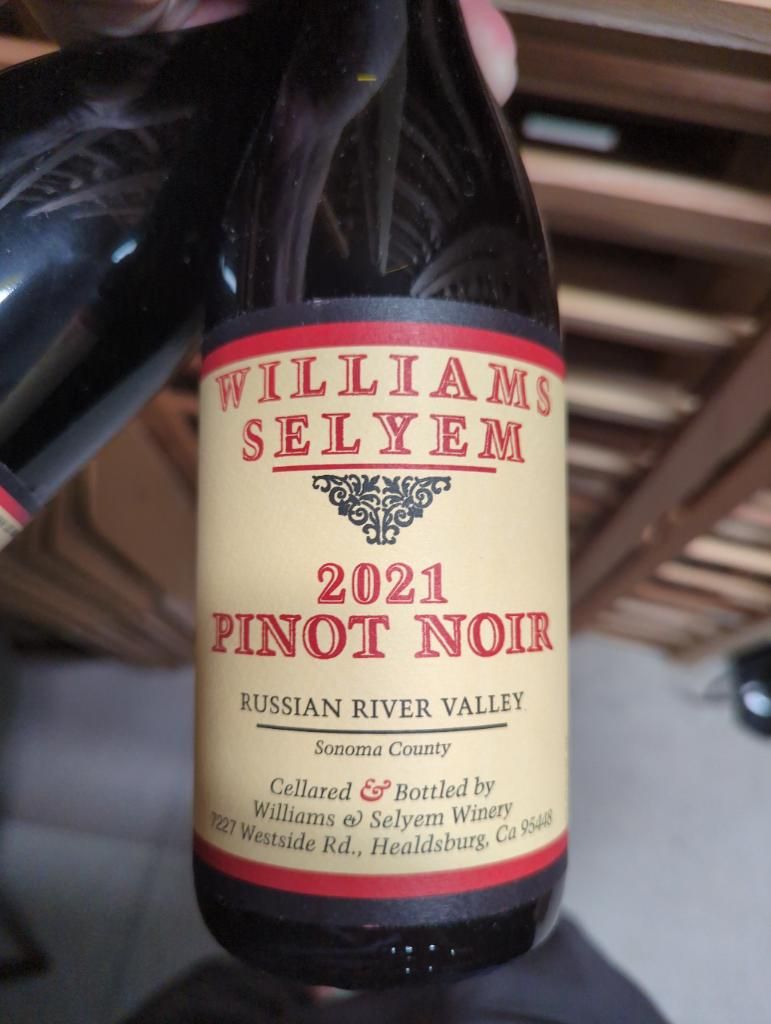 2021 Williams Selyem Pinot Noir Russian River Valley, USA, California ...