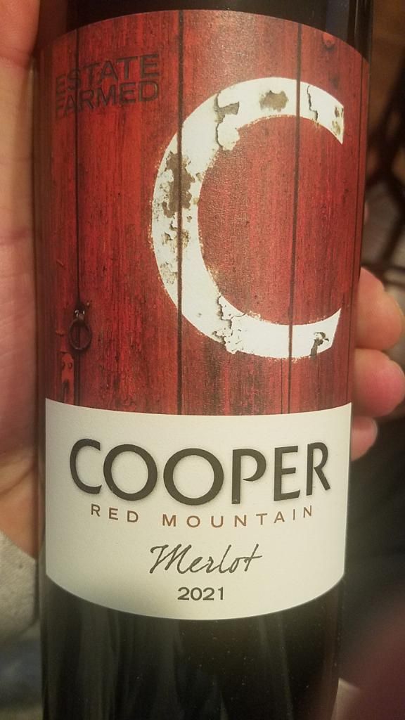 2021 Cooper Wine Company Merlot Estate Red Mountain, USA, Washington ...