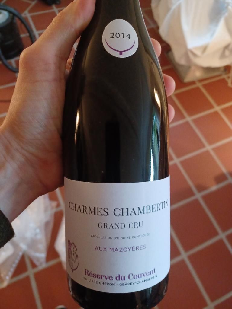 2014 Domaine du Couvent Charmes-Chambertin Aux Mazoyeres, France ...