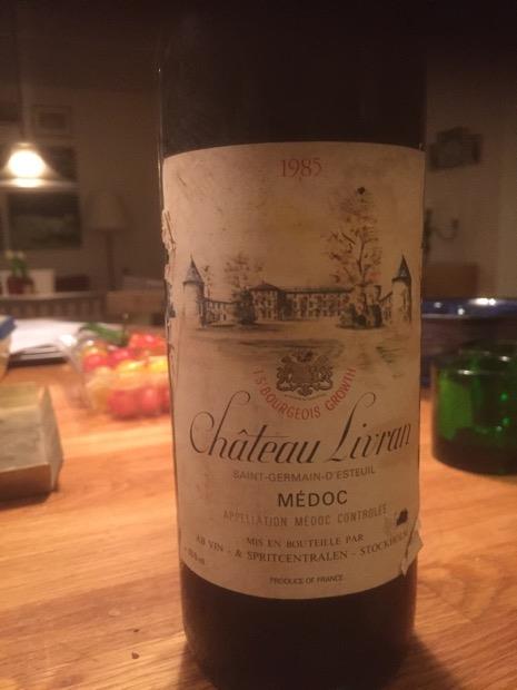 1985 Château Livran, France, Bordeaux, Médoc - CellarTracker
