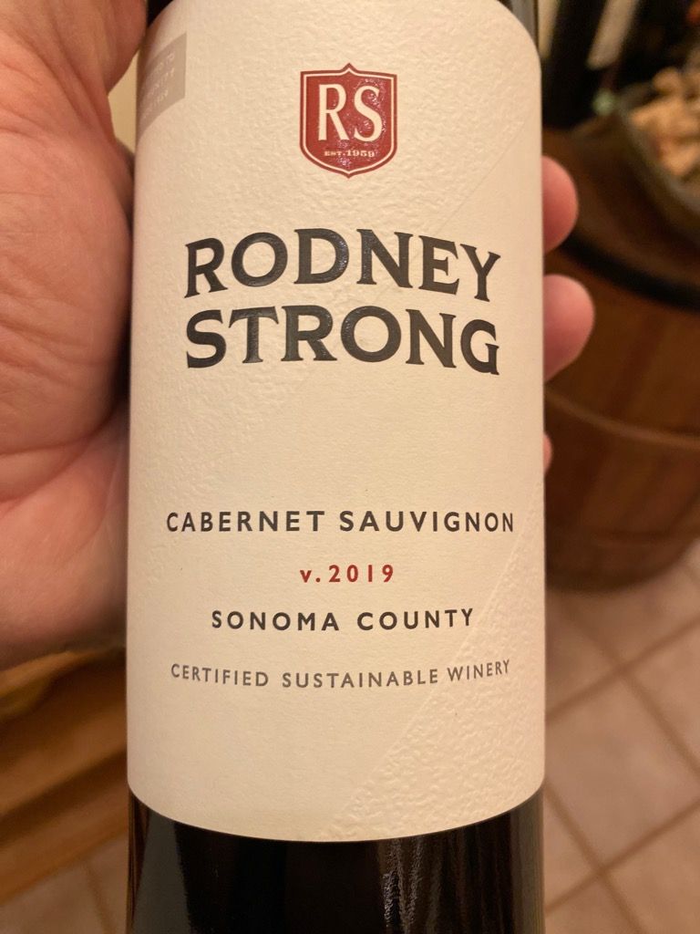 2019 Rodney Strong Cabernet Sauvignon Sonoma County, USA, California ...