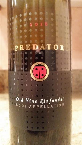 2016 Predator Old Vine Zinfandel, USA, California, Central Valley, Lodi ...
