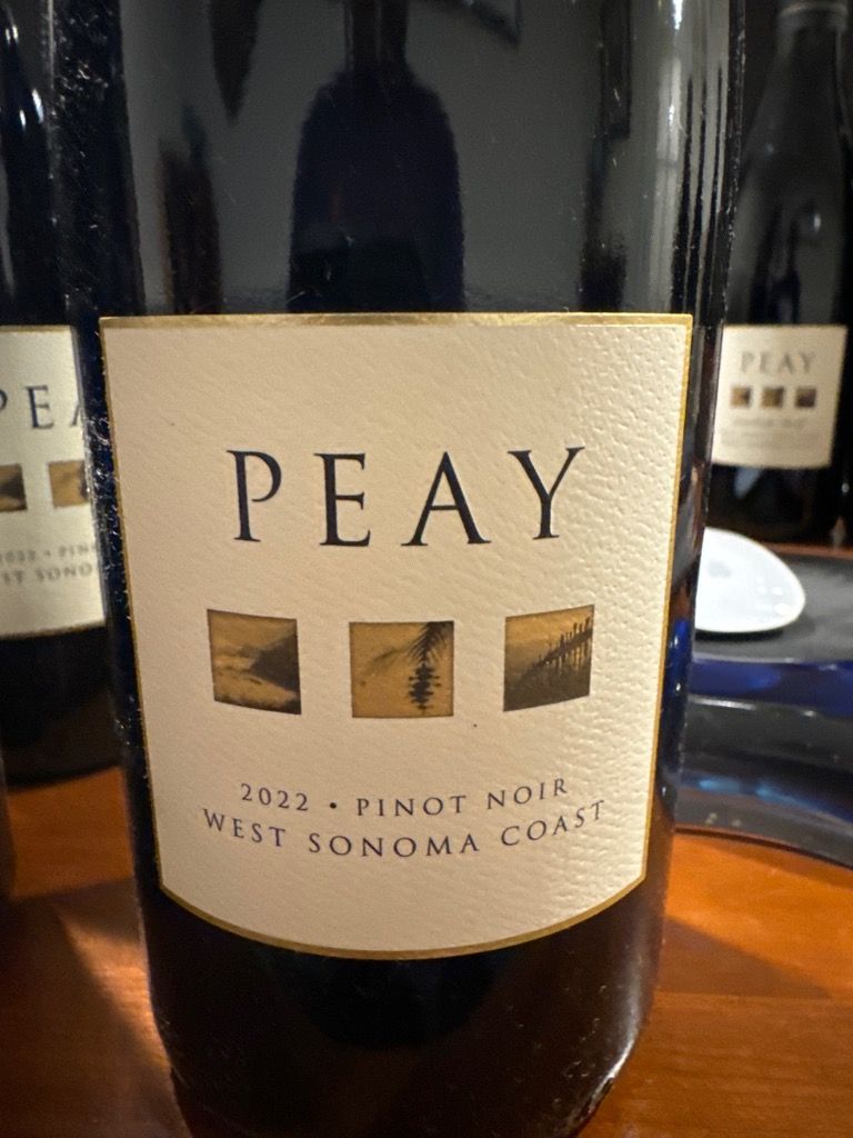 2022 Peay Vineyards Pinot Noir West Sonoma Coast, USA, California ...