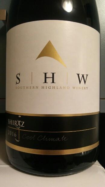 2016 SHW Shiraz Cool Climate, Australia, New South Wales, South Coast ...