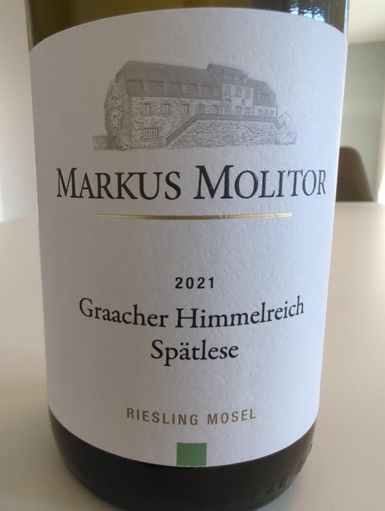 2021 Markus Molitor Graacher Himmelreich Riesling Spätlese (Green ...