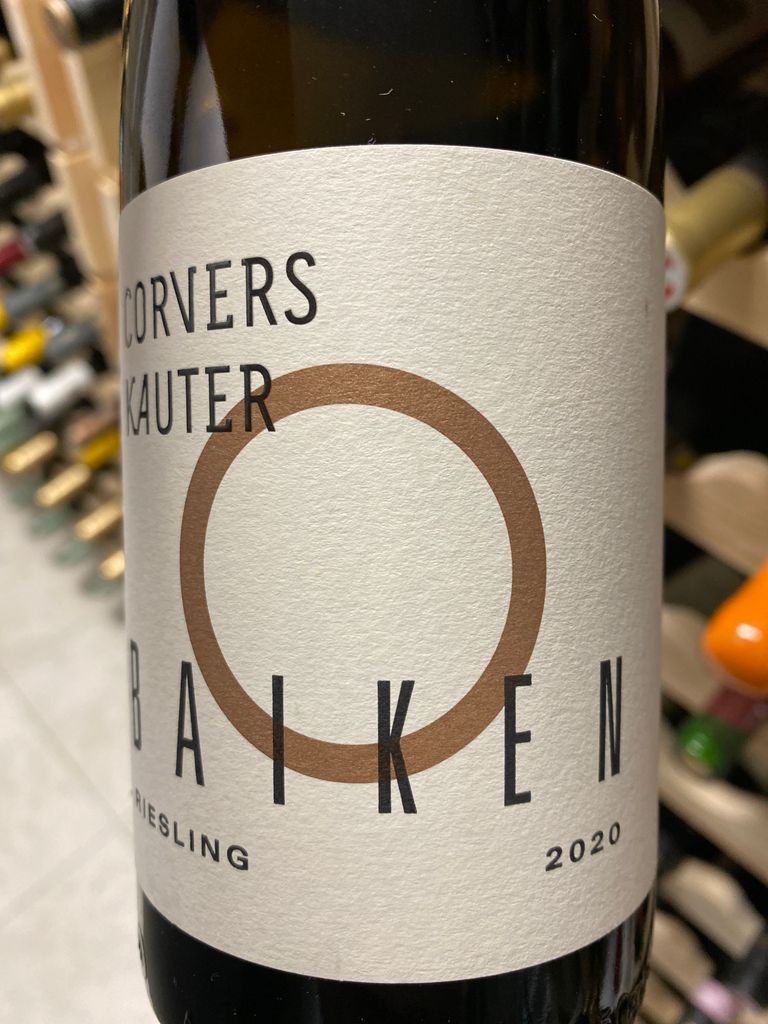 2020 Dr. Corvers-Kauter Rauenthaler Baiken Riesling, Germany, Rheingau ...