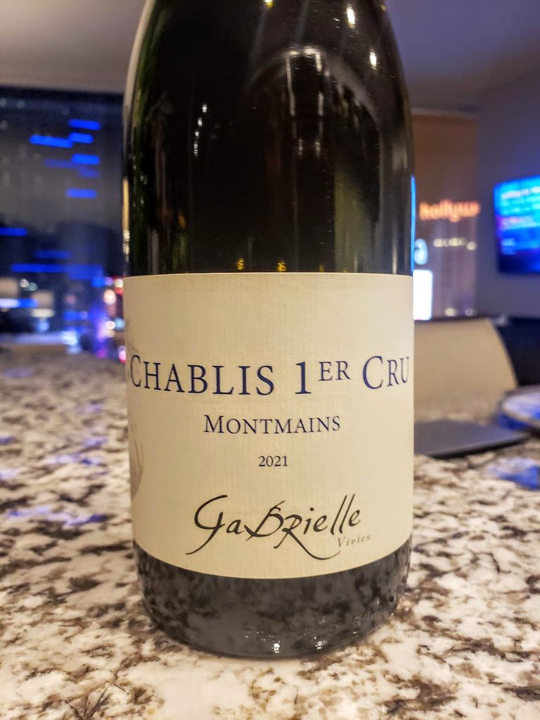2021 Gabrielle Vivien Chablis 1er Cru Montmains, France, Burgundy ...