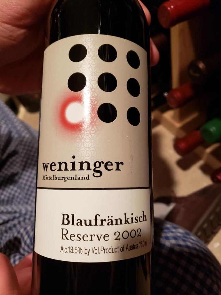 2003 Weninger Blaufränkisch Reserve, Austria, Burgenland ...