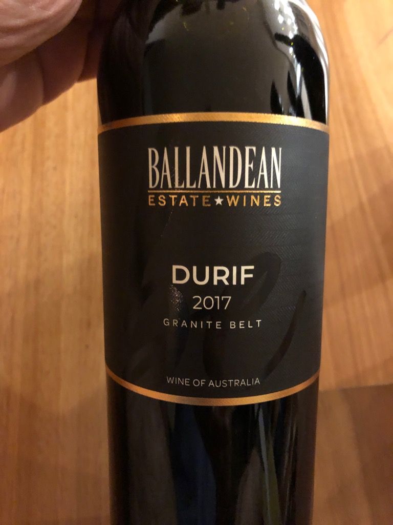 2019 Ballandean Estate Durif, Australia, Queensland, Granite Belt ...