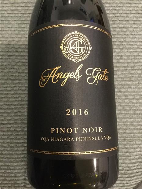 2016 Angels Gate Winery Pinot Noir, Canada, Ontario, Niagara Peninsula ...