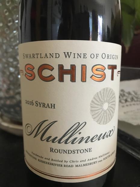 2016 Mullineux Syrah Schist Roundstone, South Africa, Coastal Region, Swartland - CellarTracker