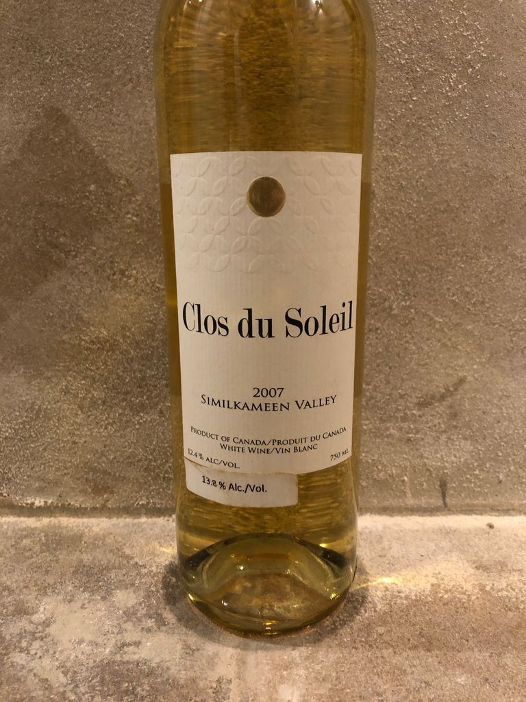 2019 Clos du Soleil White, Canada, British Columbia, Similkameen Valley ...