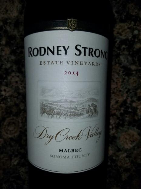2012 Rodney Strong Malbec Dry Creek Valley, USA, California, Sonoma ...