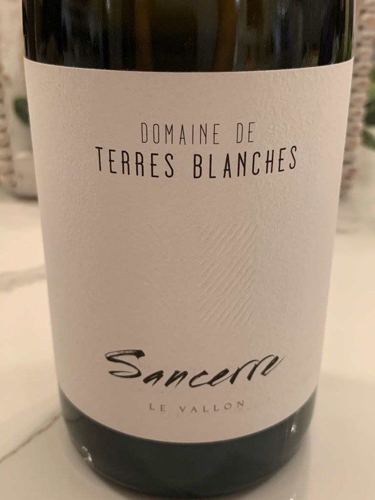 2019 Domaine des Terres Blanches Sancerre Le Vallon, France, Loire ...