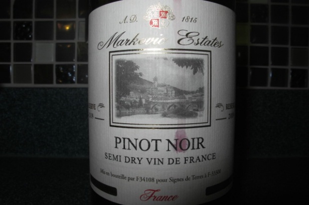 NV Markovic Estates Pinot Noir Semi-Dry Reserve, France, Languedoc ...