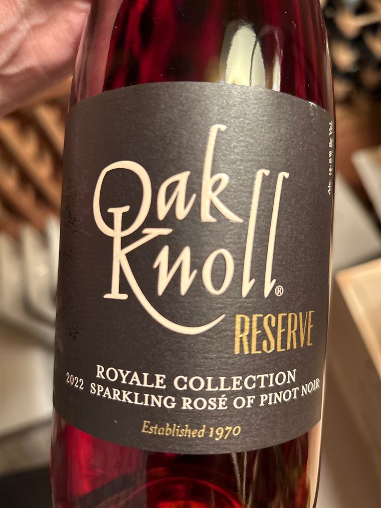 2022 Oak Knoll Winery Royale Collection Sparkling Rosé of Pinot Noir ...