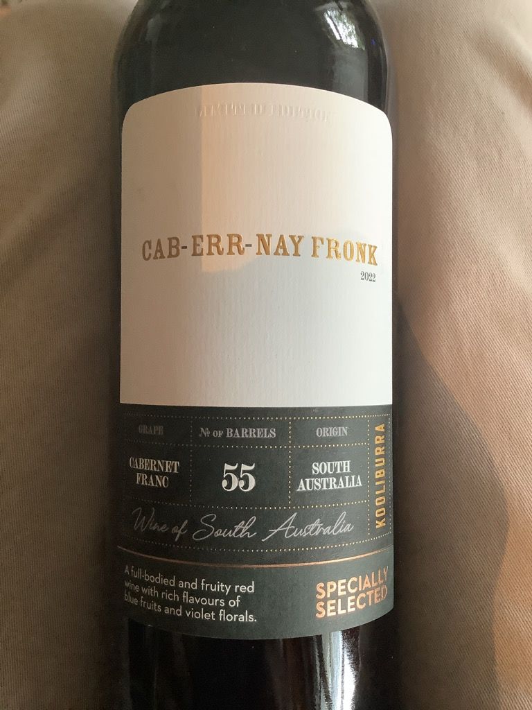 2022 Kooliburra Cabernet Franc Cab-Err-Nay Fronk, Australia, South ...