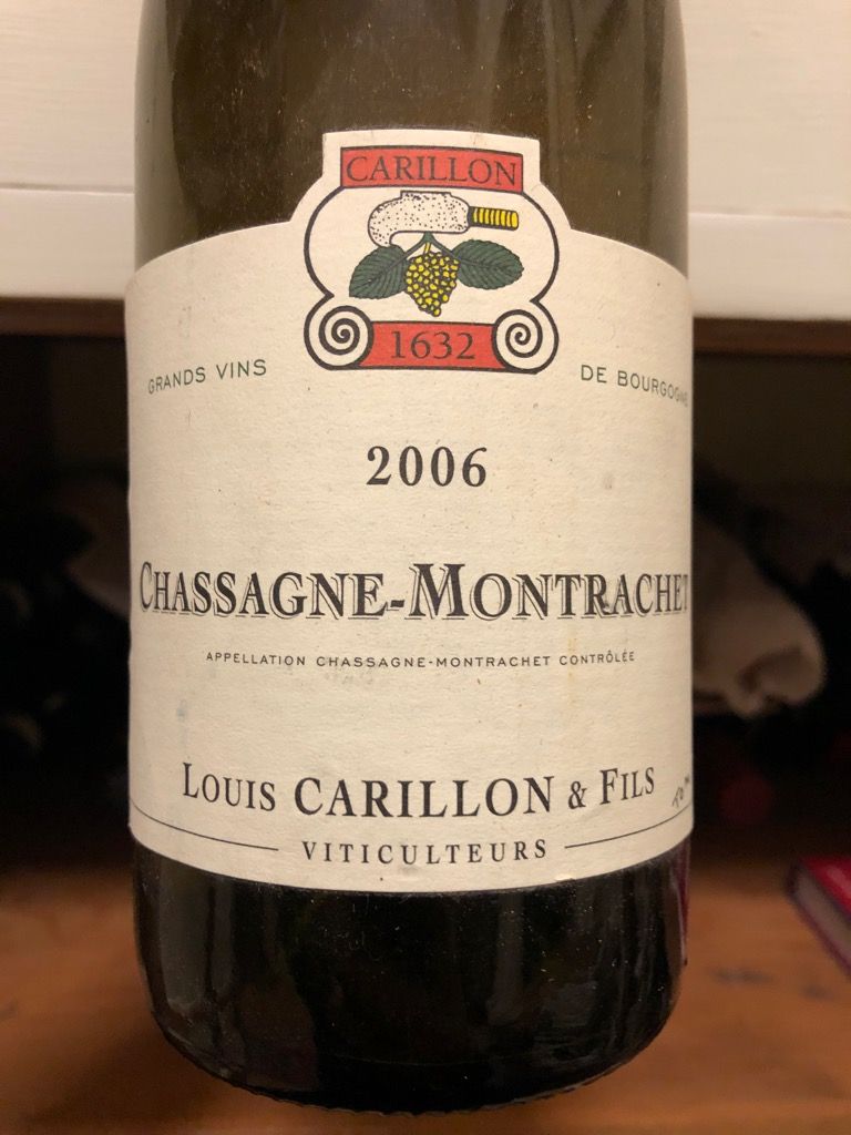 2006 Louis Carillon Chassagne-Montrachet, France, Burgundy, Côte de ...