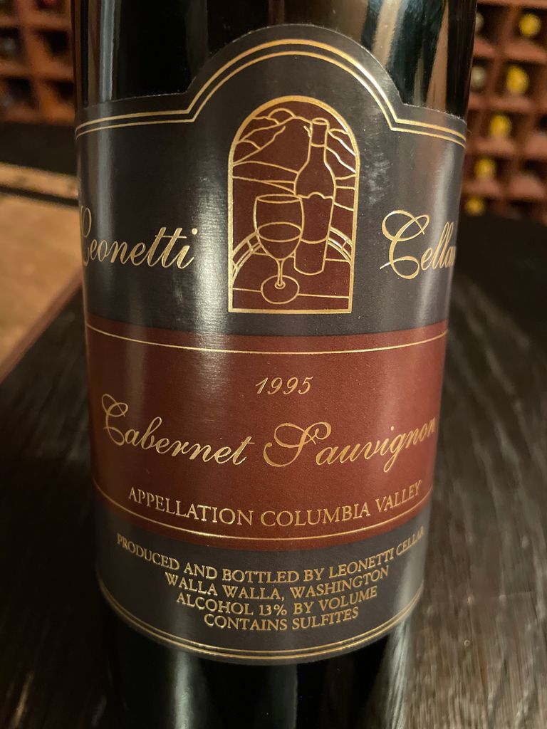 1995 Leonetti Cellar Cabernet Sauvignon Columbia Valley, USA ...