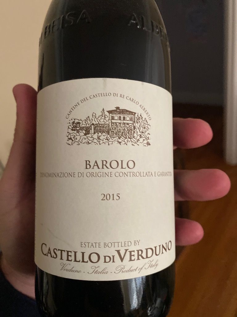 2015 Castello di Verduno Barolo Riserva Monvigliero, Italy, Piedmont ...