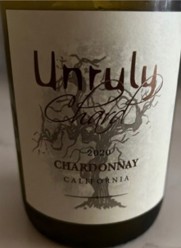 2020 Unruly Wine Cellars Chardonnay, USA, California - CellarTracker