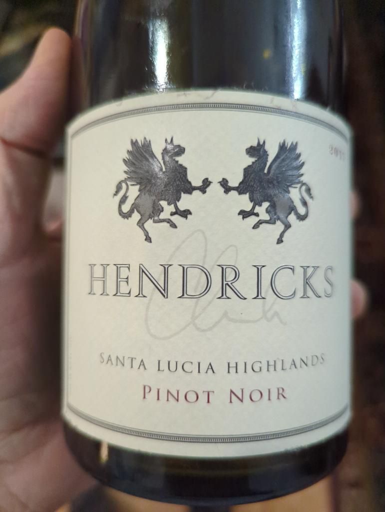 2017 Hendricks Pinot Noir, USA, California, Central Coast, Santa Lucia ...