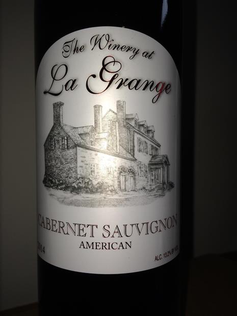 2014 The Winery at La Grange Cabernet Sauvignon, USA, Virginia ...