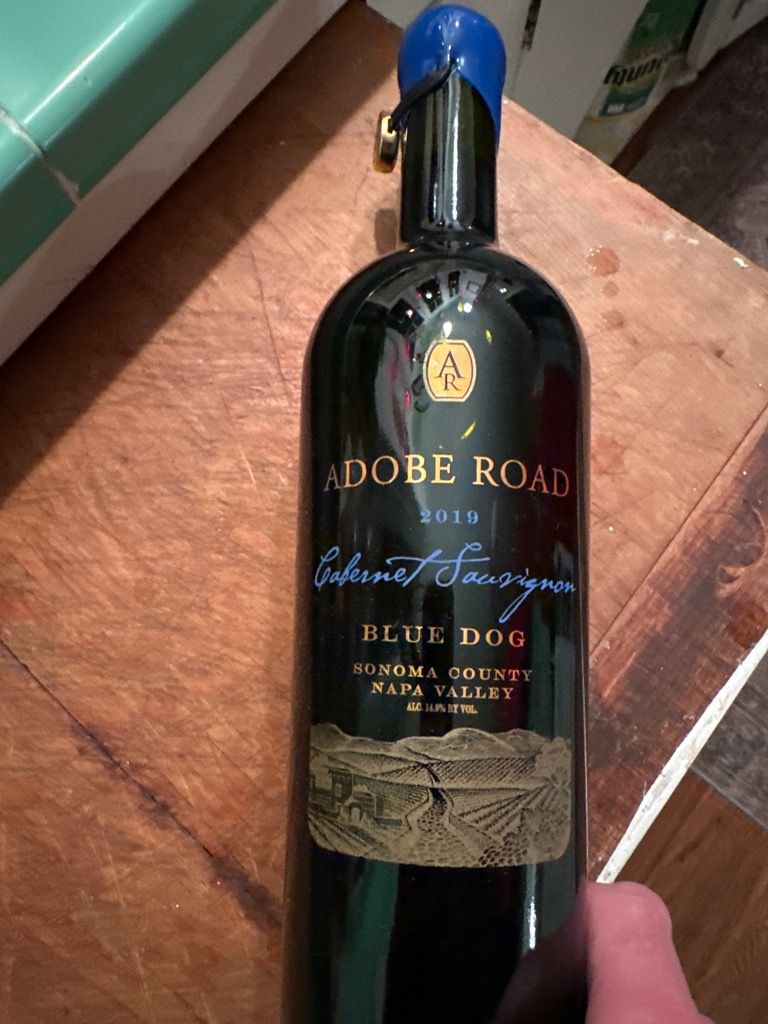 2019 Adobe Road Cabernet Sauvignon Blue Dog, USA, California, North ...