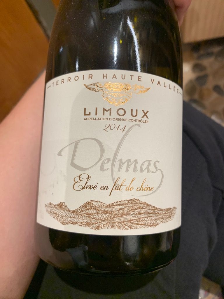 2014 Domaine Delmas Chardonnay Limoux Terroir Haute Vallée, France ...