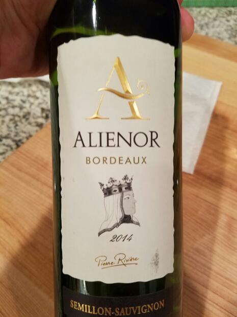 2014 Alienor Bordeaux Blanc, France, Bordeaux - CellarTracker