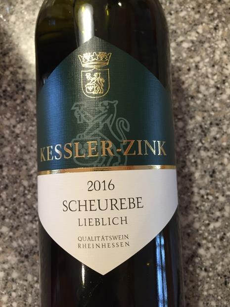 2016 Kessler-Zink Scheurebe, Germany, Rheinhessen - CellarTracker