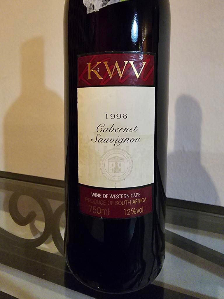 1996 KWV Cabernet Sauvignon Cathedral Cellar, South Africa, Western ...