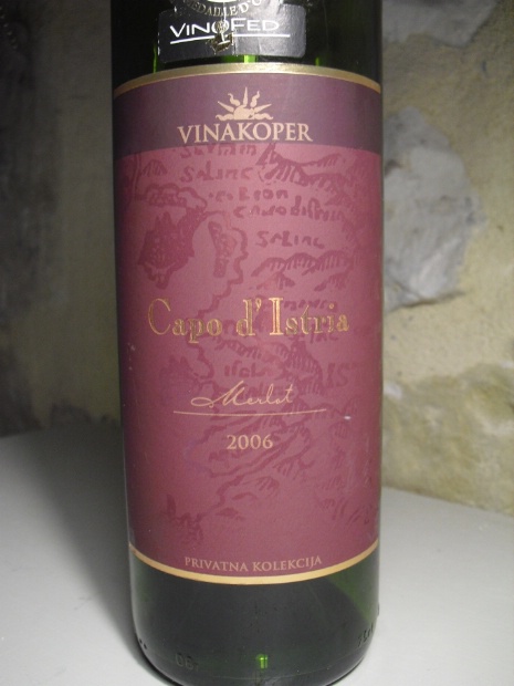 2006 Vinakoper Merlot Capo d'Istria, Slovenia, Primorska, Slovenska ...