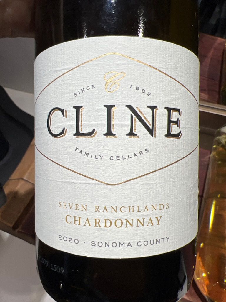 2019 Cline Cellars Chardonnay Seven Ranchlands, USA, California, Sonoma ...