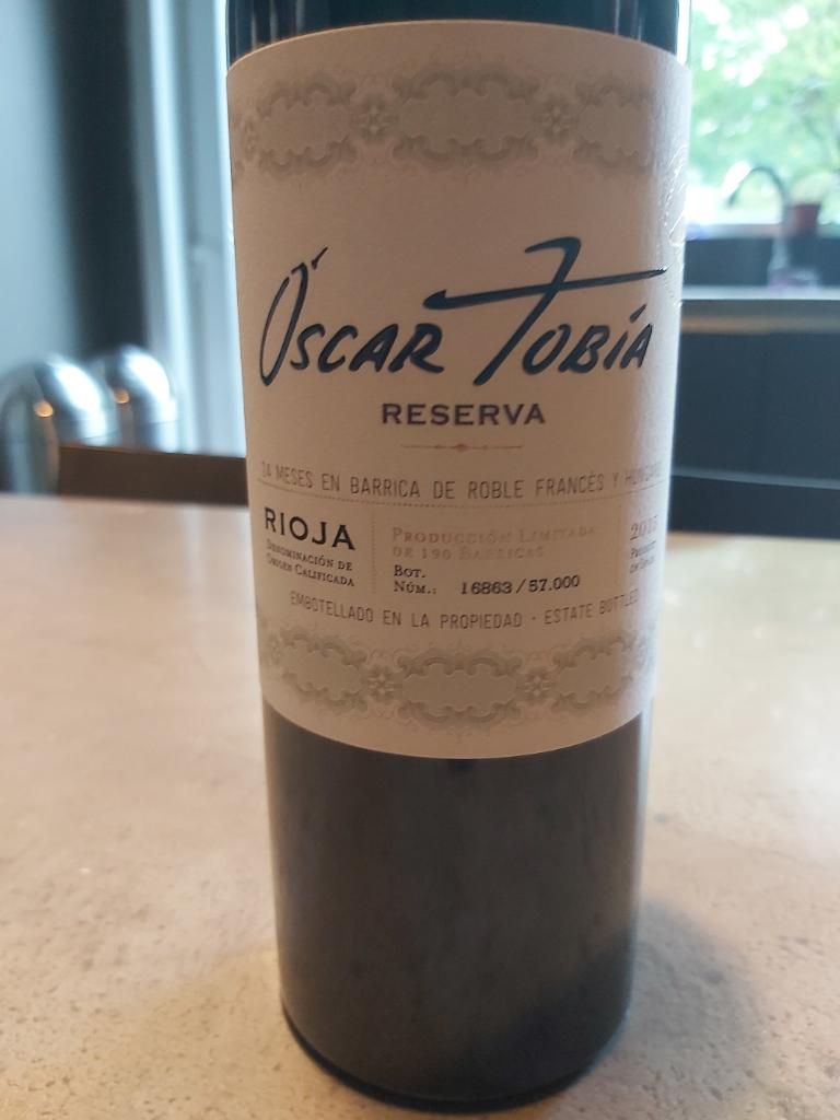 2013 Bodegas Tobia Rioja Óscar Tobía Reserva, Spain, La Rioja, Rioja ...