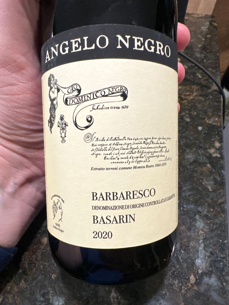 2020 Angelo Negro e Figli Barbaresco Basarin, Italy, Piedmont, Langhe ...