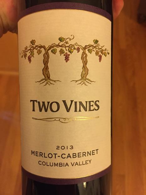 2013 Two Vines Merlot-Cabernet, USA, Washington, Columbia Valley ...